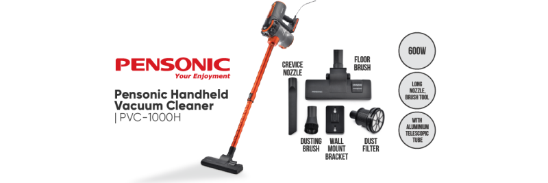 Pensonic Vacuum Cleaner Handheld Stick | PVC-1000H - Pensonic