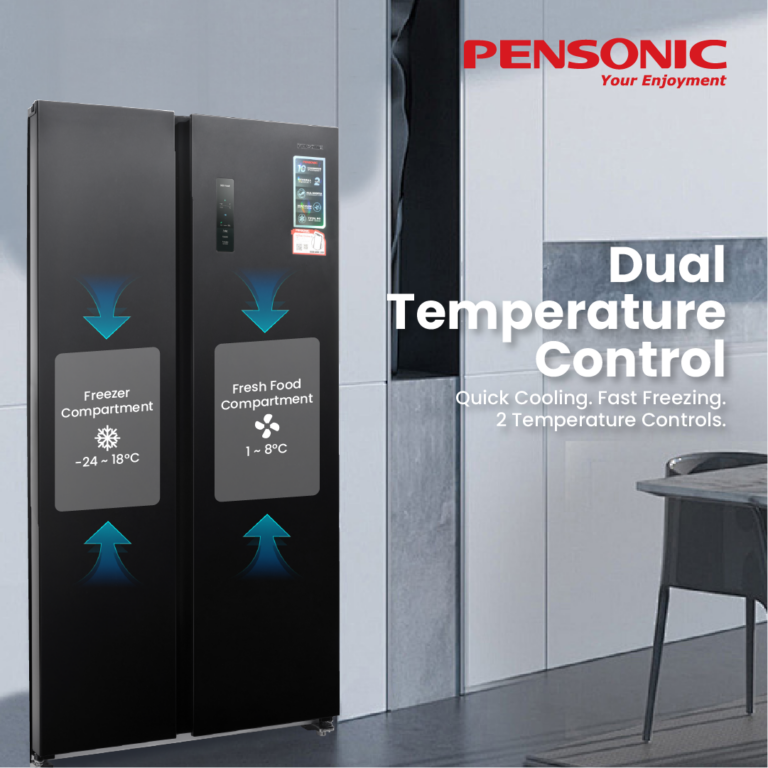 Pensonic Side by Side Door Refrigerator 560L | PSS-5600Di - Pensonic