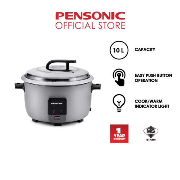 Pensonic Commercial Rice Cooker 10L |PRC-1000A - Pensonic