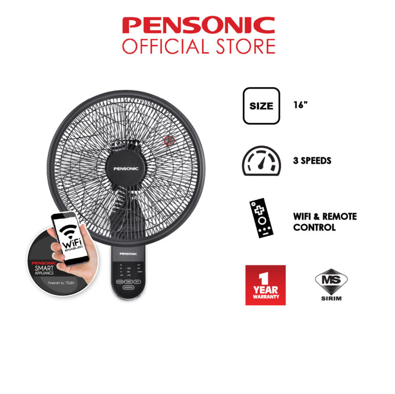 Pensonic Wall Fan 16” With Wifi | PWF-4802R - Pensonic