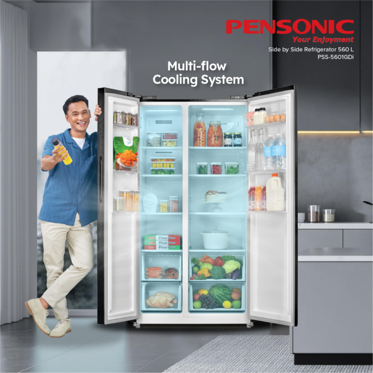 Pensonic Side by Side Door Refrigerator 560L | PSS-5601GDi - Pensonic